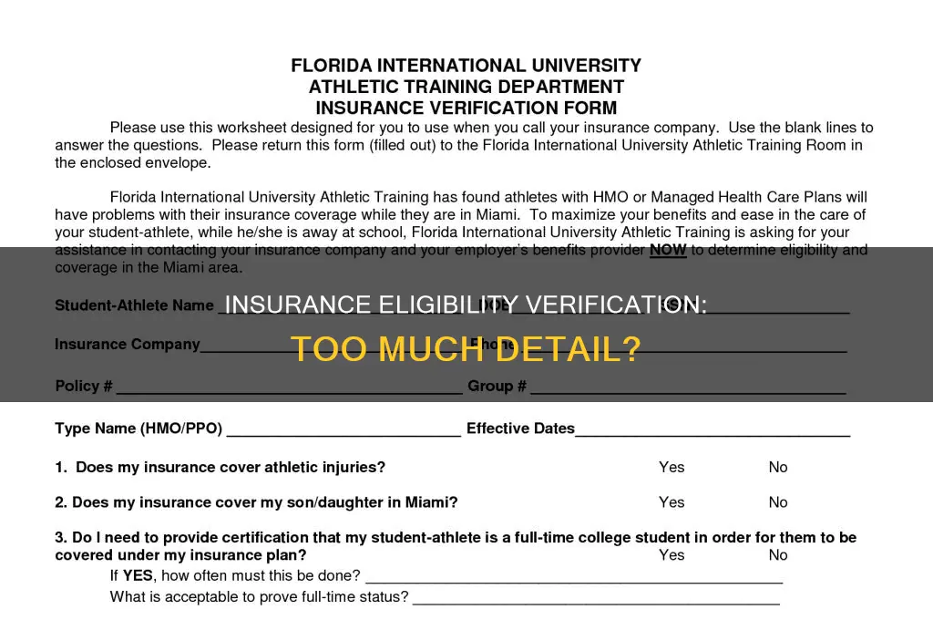 Insurance Eligibility Verification: Too Much Detail? | ShunIns