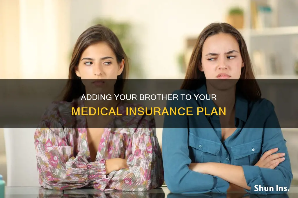Adding Your Brother To Your Medical Insurance Plan | ShunIns