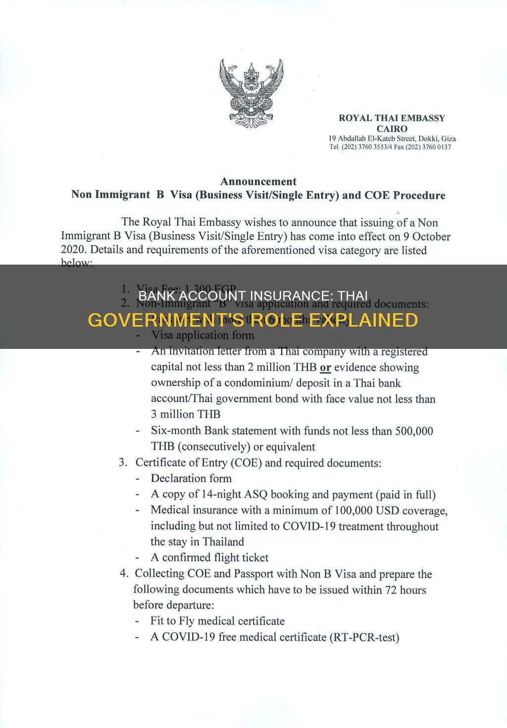 Bank Account Insurance: Thai Government's Role Explained | ShunIns