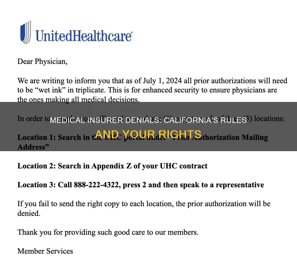 Medical Insurer Denials: California's Rules And Your Rights | ShunIns