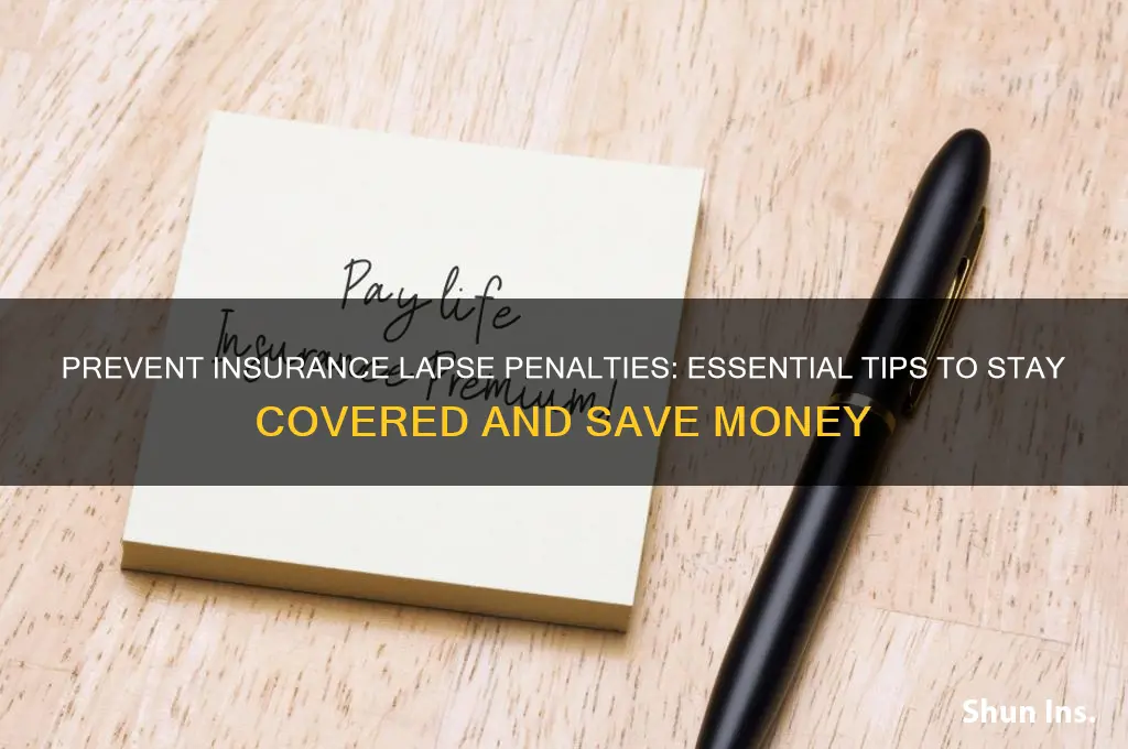 Prevent Insurance Lapse Penalties: Essential Tips To Stay Covered And ...
