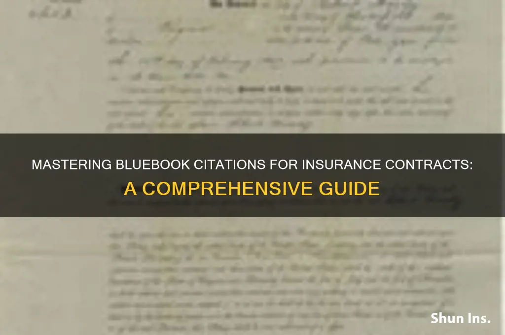 Mastering Bluebook Citations For Insurance Contracts: A Comprehensive ...