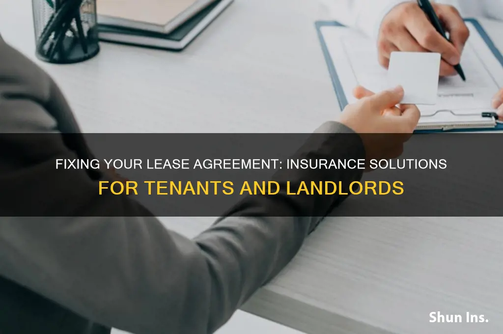 Fixing Your Lease Agreement: Insurance Solutions For Tenants And ...