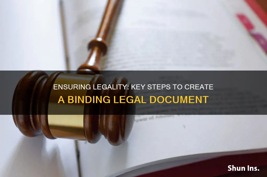 Ensuring Legality: Key Steps To Create A Binding Legal Document | ShunIns