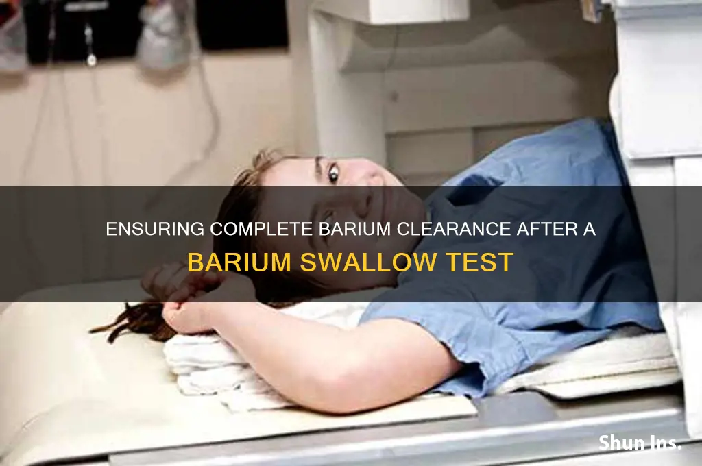 Ensuring Complete Barium Clearance After A Barium Swallow Test | ShunIns