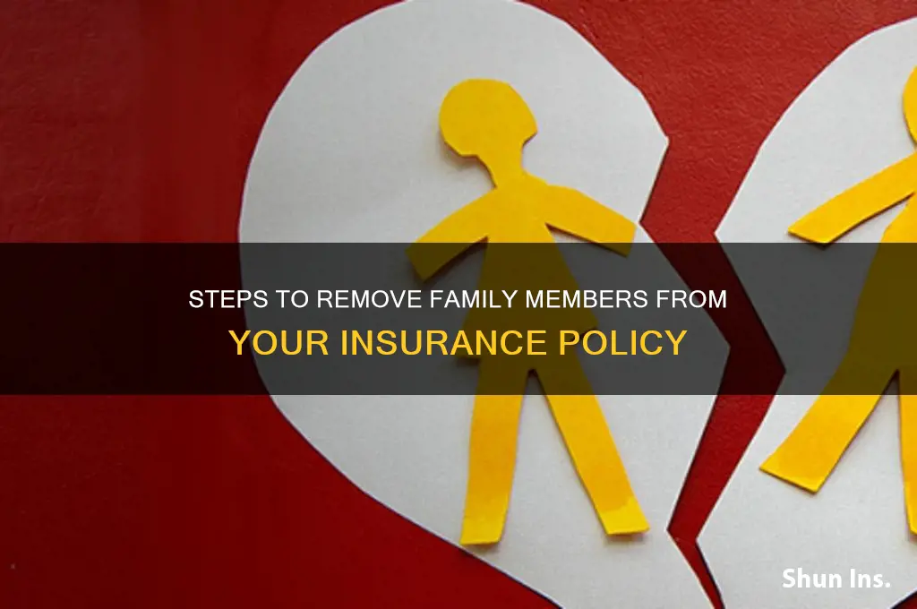 Steps To Remove Family Members From Your Insurance Policy | ShunIns