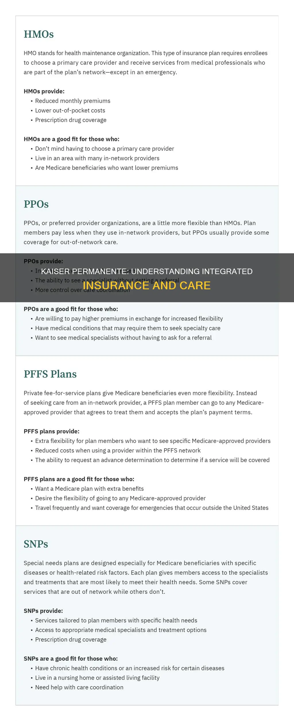 Kaiser Permanente: Understanding Integrated Insurance And Care | ShunIns