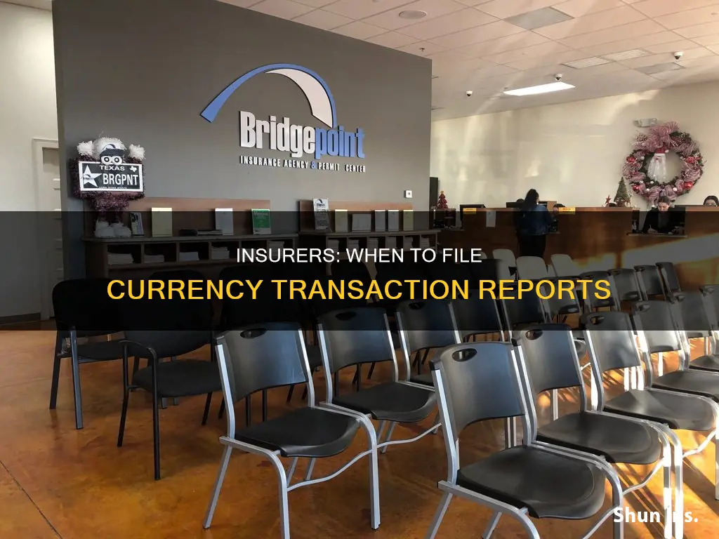 Insurers: When To File Currency Transaction Reports | ShunIns